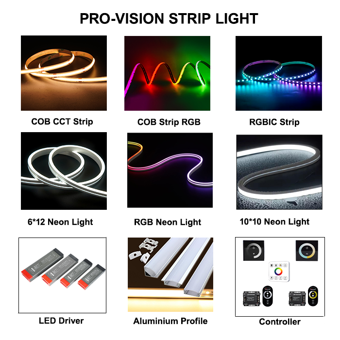 LED Strip Light & Drivers & Profiles – Pro-Vision.tech