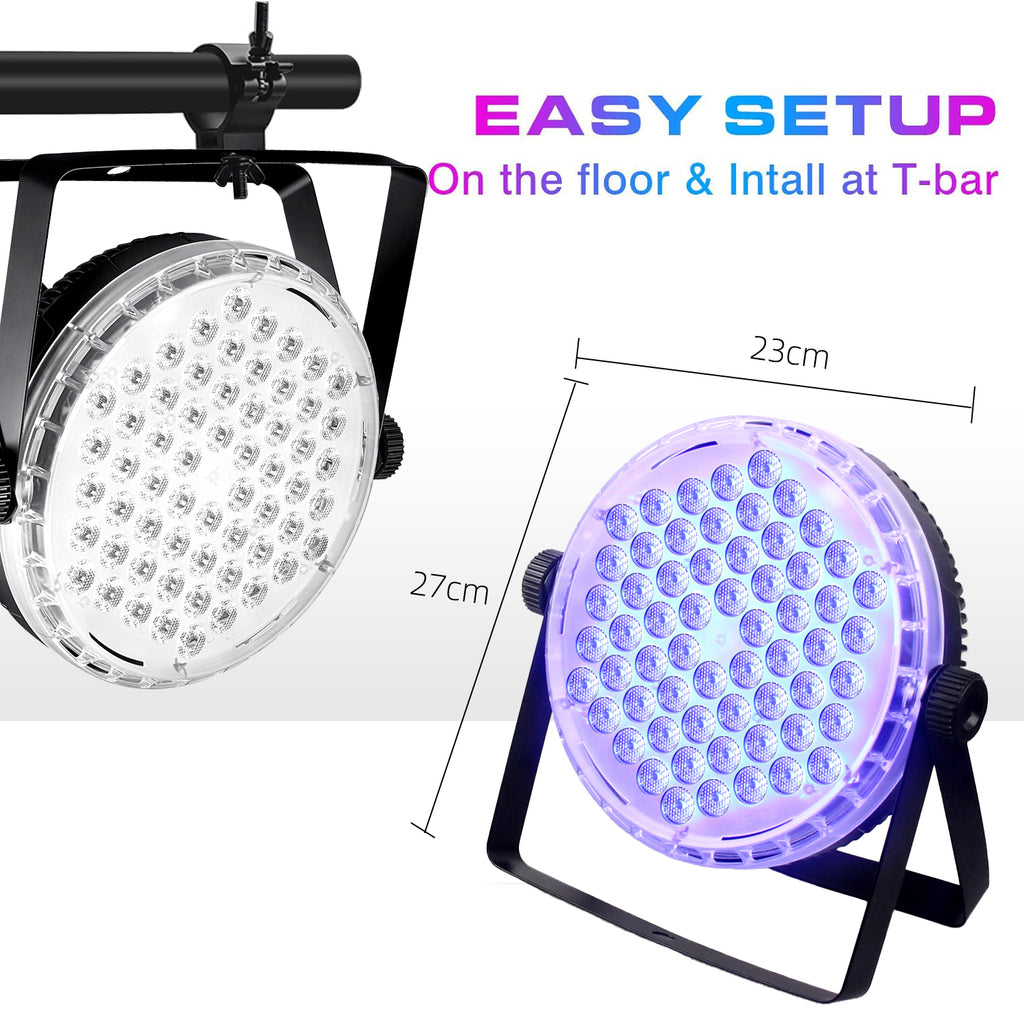 60 LED PAR Light 4 In 1 RGBW DJ Party Stage Par Show Lighting(PRST-60P ...