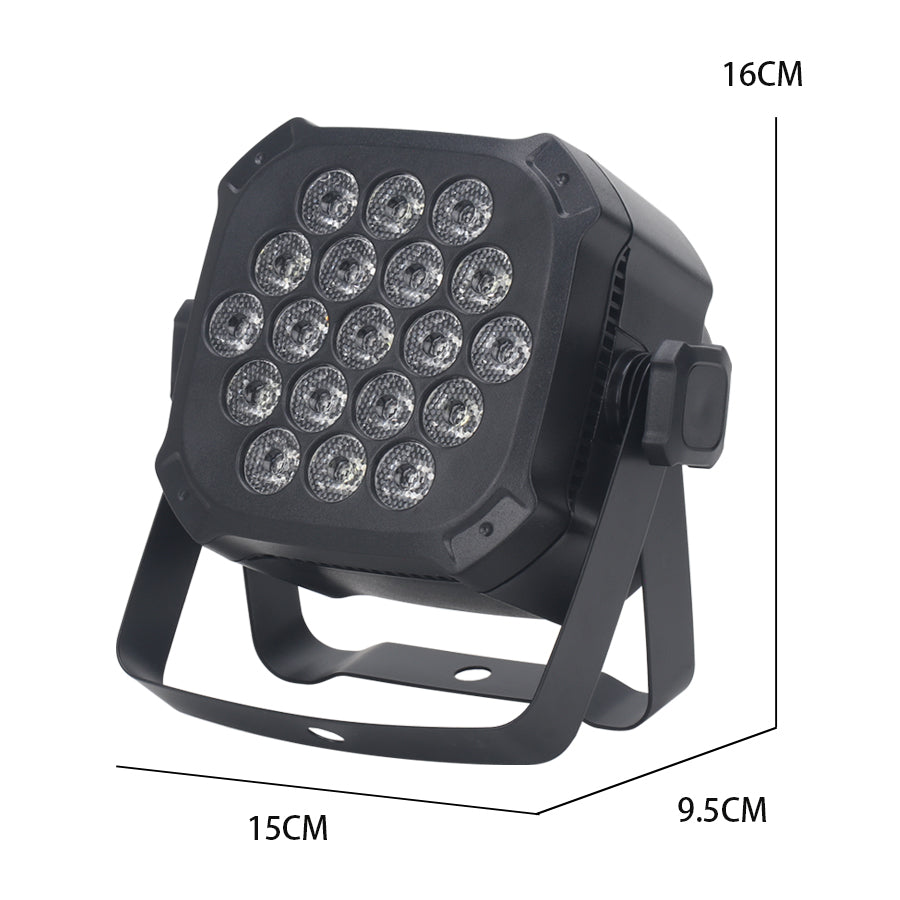 19 LED RGBW Rotating PAR Light Stage Party Disco DJ Show Lighting(PRST ...