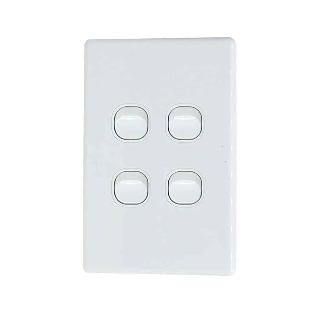 4 Gang 2Way Electrical Wall Light Switch 10A/16A 250V – Pro-Vision.tech