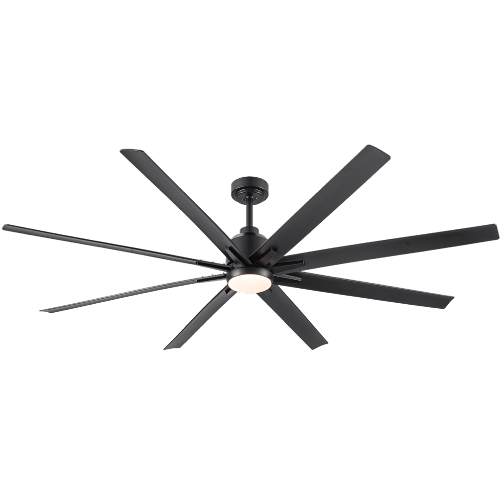 72" 1828MM 8 Blades Ceiling Fan with Light Remote Control -Black – Pro ...