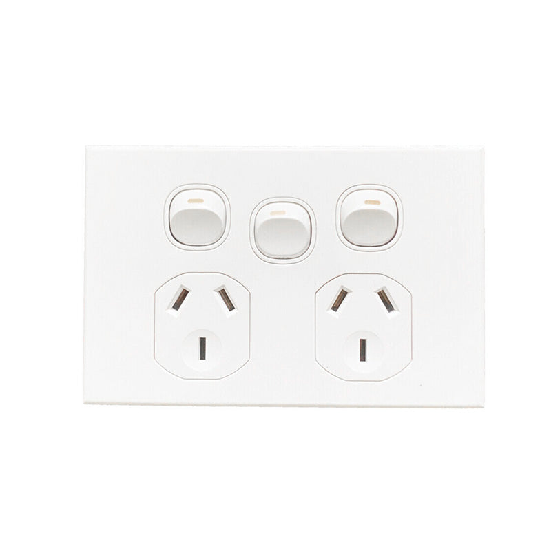 Double Powerpoint GPO with extra swtich 10A/16A 250V – Pro-Vision.tech