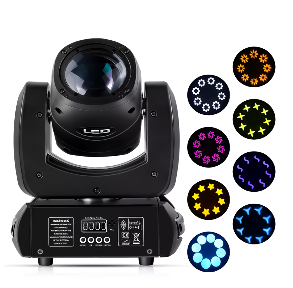 100W LED Beam Moving Head Light 18Prism Luces Dj DMX512 Stage Party Di ...
