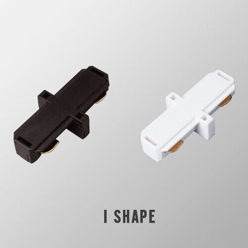 LED Track Light Rail Connector Black or White I Shape (PVTD-C01) – Pro ...
